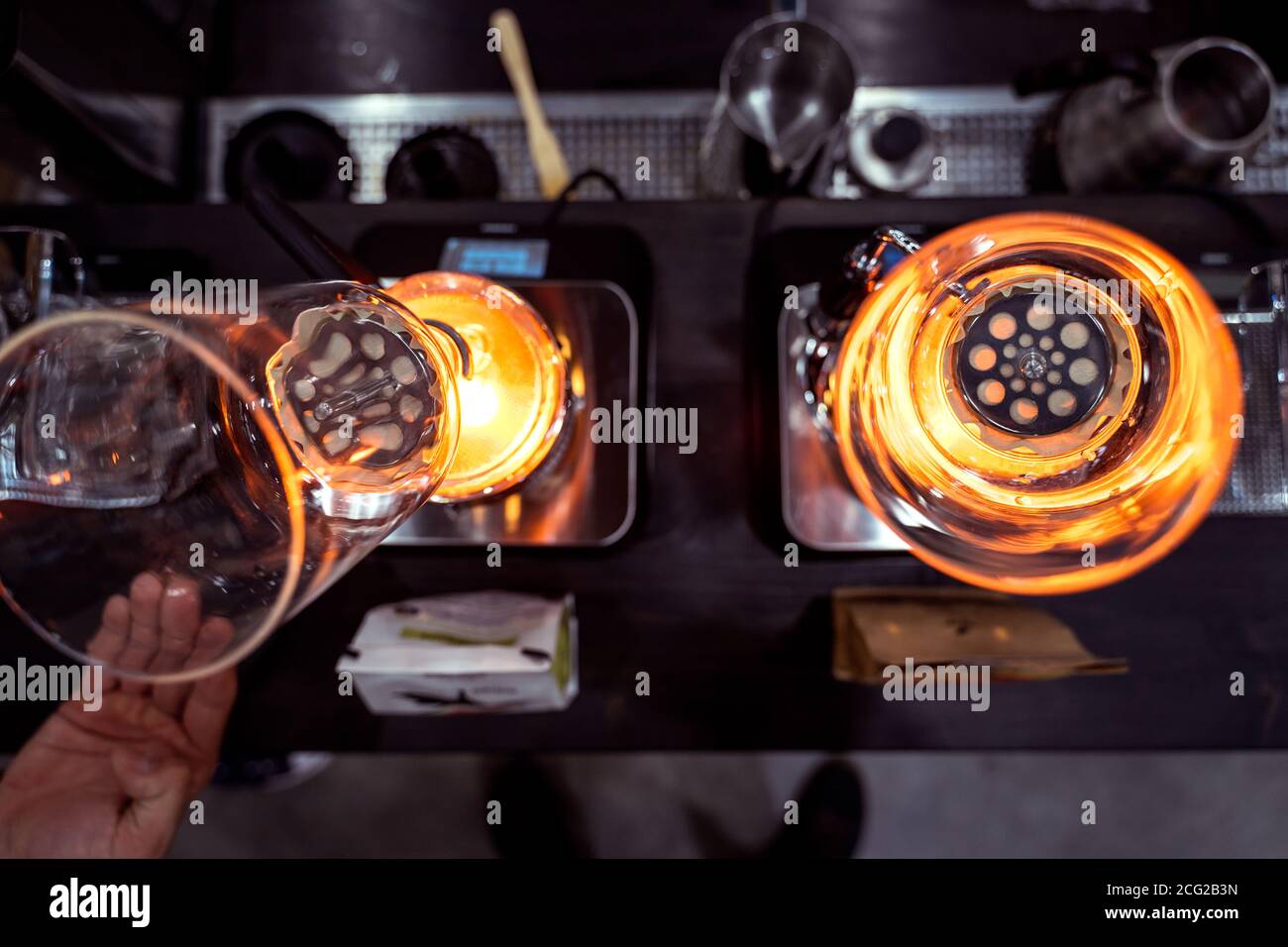 Coffee syphon, specialty brew alternative method Stock Photo - Alamy