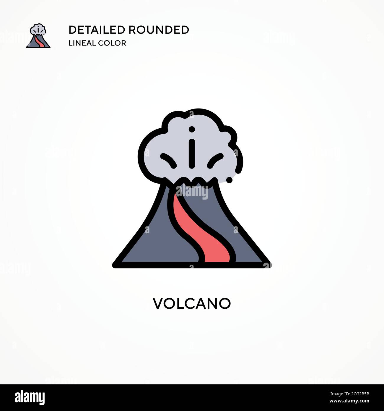 Volcano vector icon. Modern vector illustration concepts. Easy to edit ...