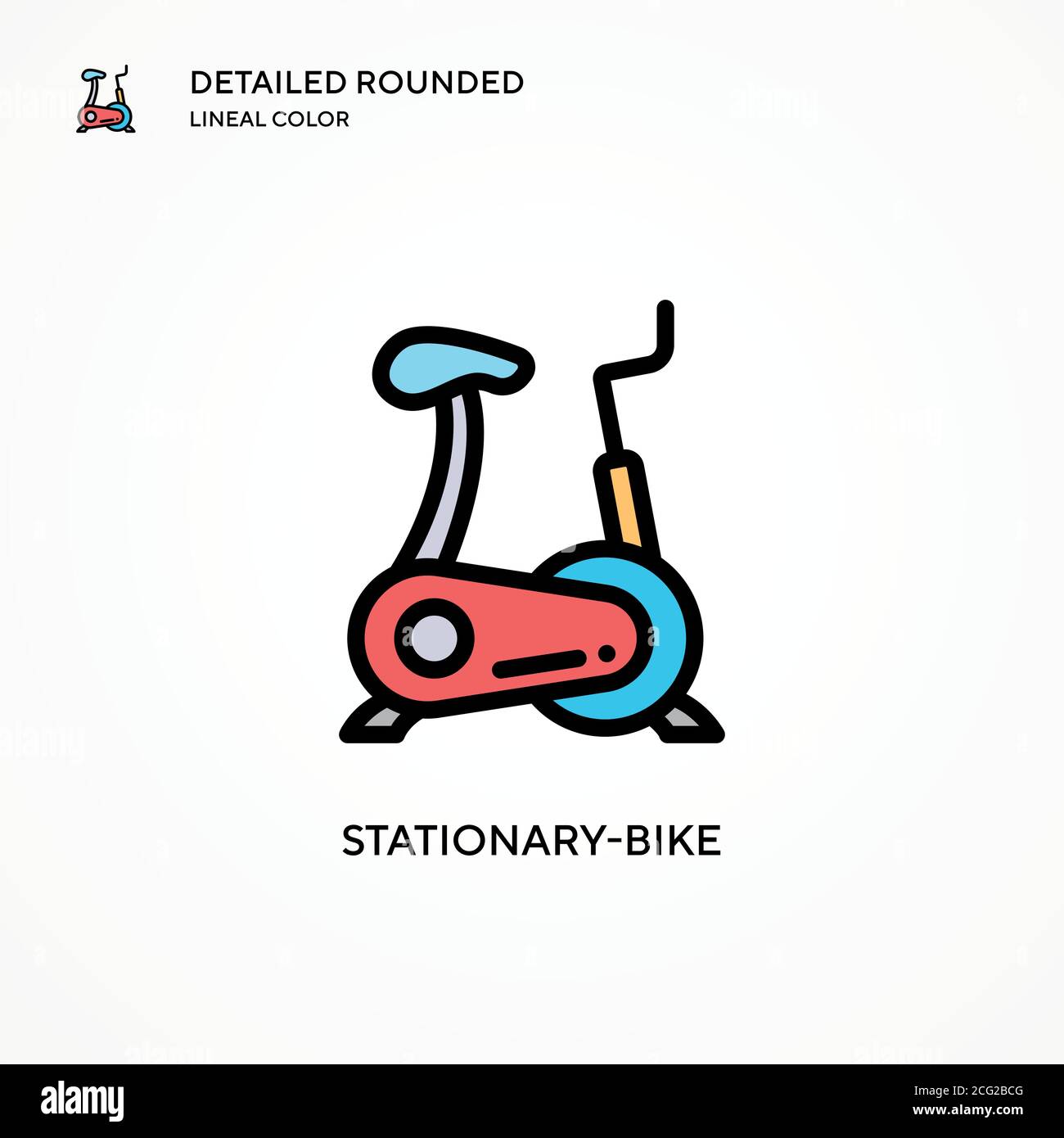 Stationary-bike vector icon. Modern vector illustration concepts. Easy ...