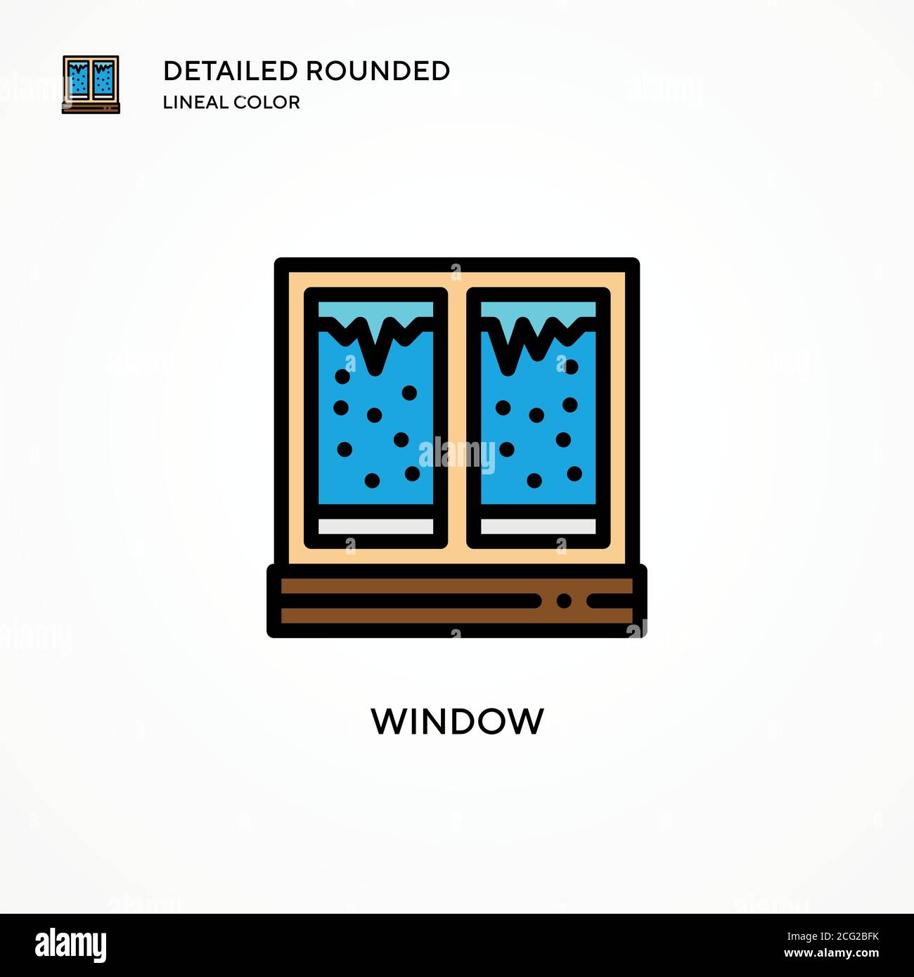 Window vector icon. Modern vector illustration concepts. Easy to edit ...