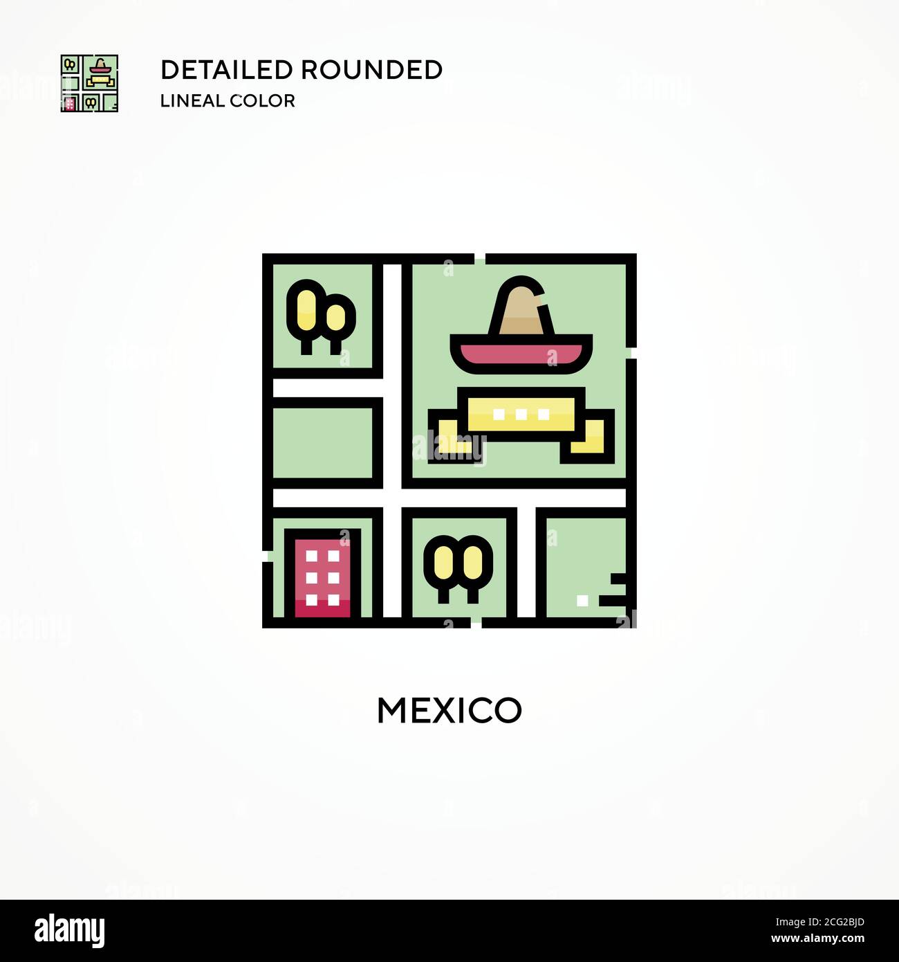 Mexico vector icon. Modern vector illustration concepts. Easy to edit ...