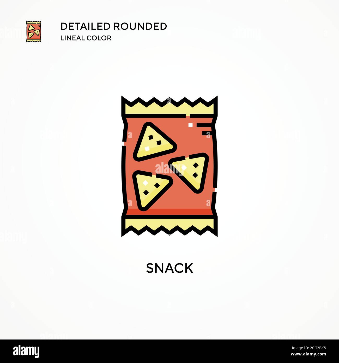 Snack vector icon. Modern vector illustration concepts. Easy to edit ...