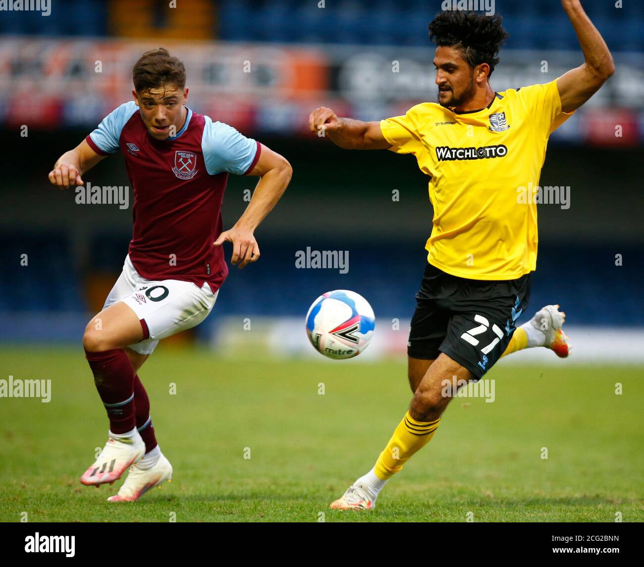 SOUTHEND, ENGLAND - SEPTEMBER 06: Harrison Ashby of West Ham United U21 ...