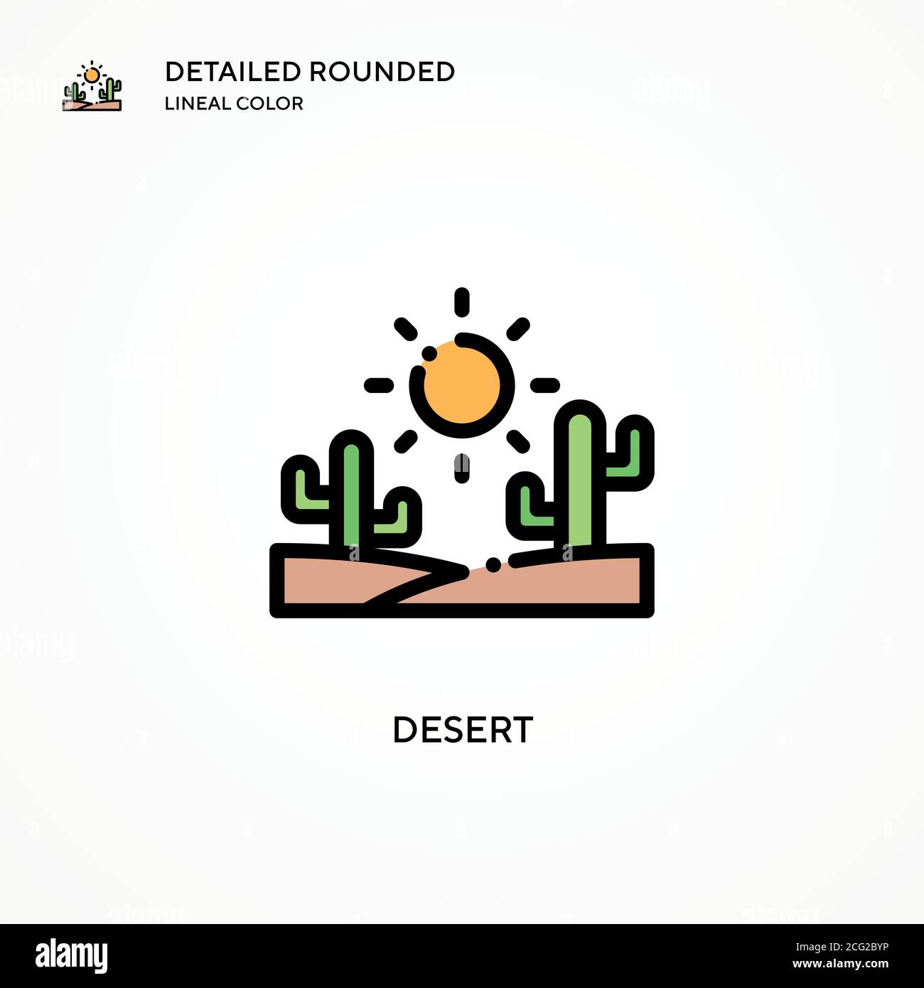 Desert vector icon. Modern vector illustration concepts. Easy to edit ...