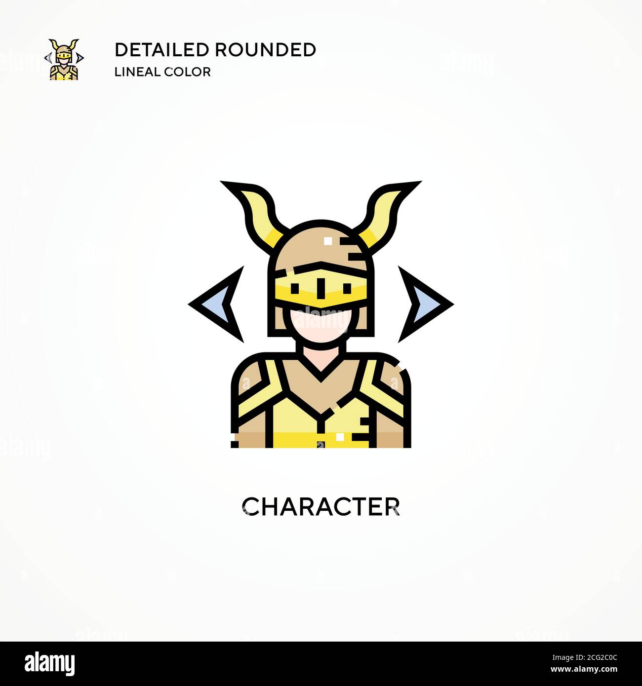 Character vector icon. Modern vector illustration concepts. Easy to ...