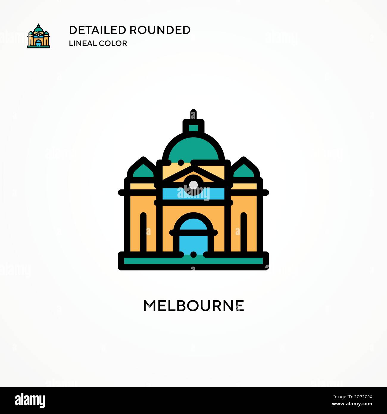 Melbourne dawn view Stock Vector Images - Alamy