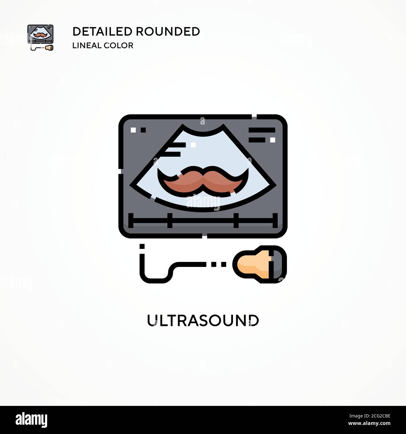Ultrasound vector icon. Modern vector illustration concepts. Easy to ...