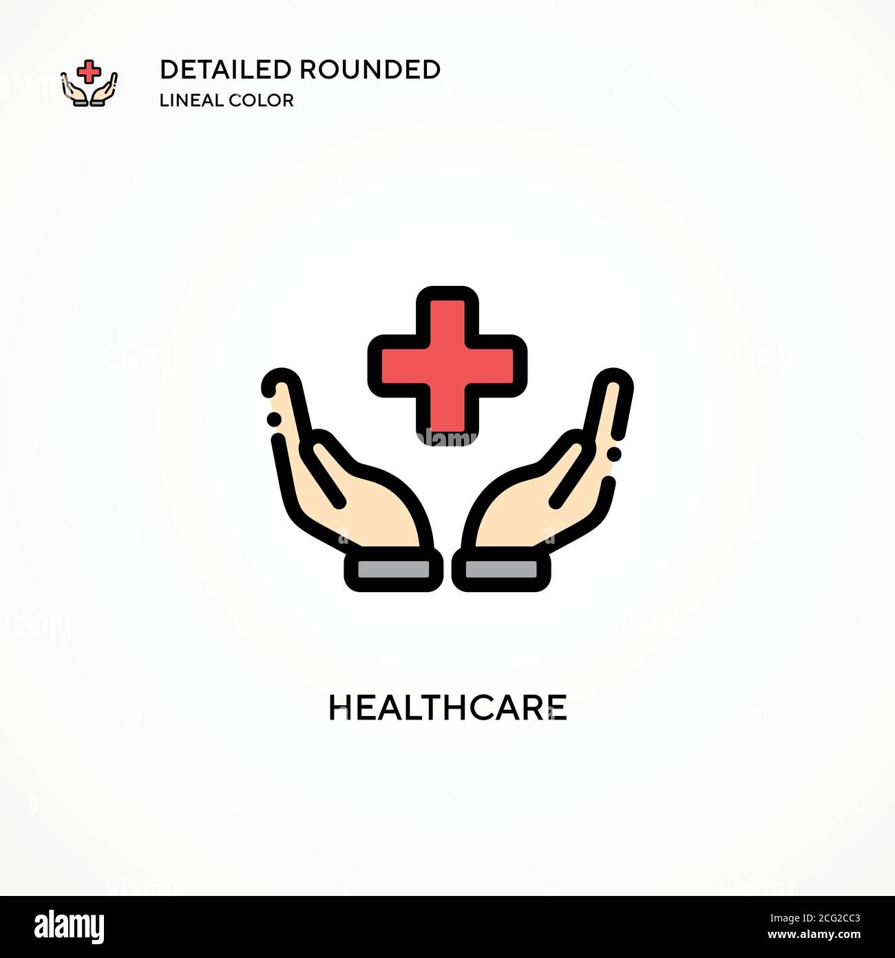Healthcare vector icon. Modern vector illustration concepts. Easy to ...