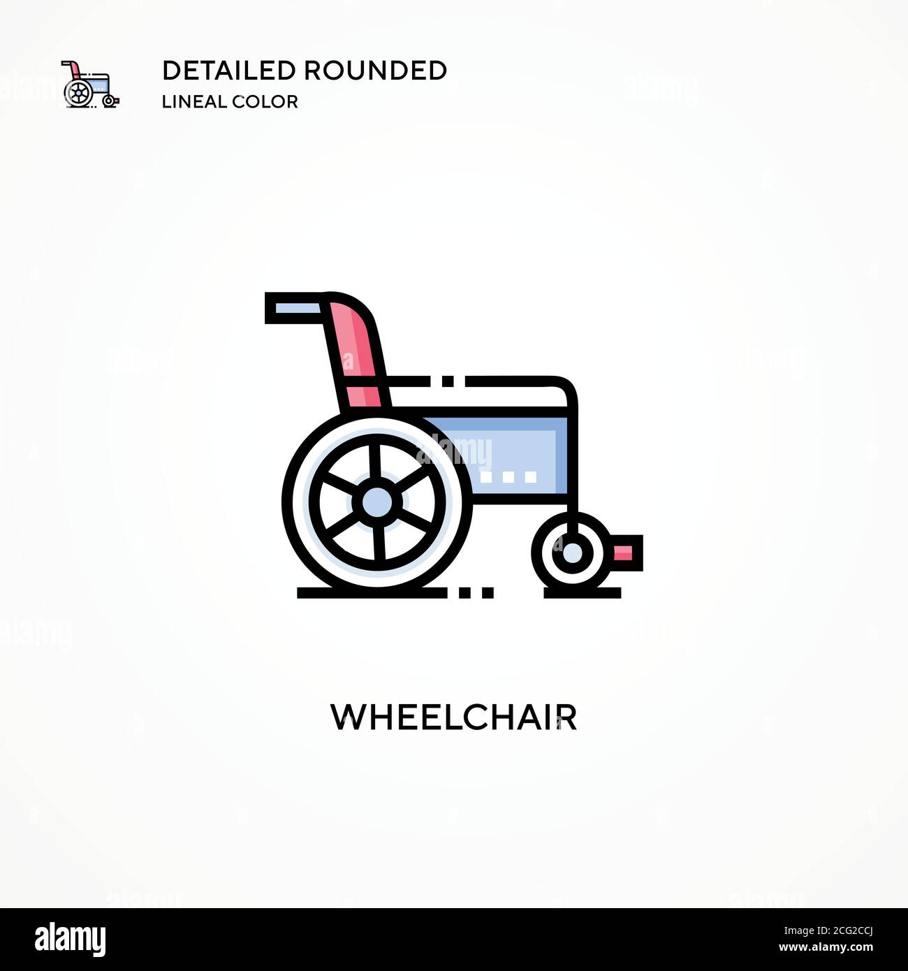 Wheelchair vector icon. Modern vector illustration concepts. Easy to ...