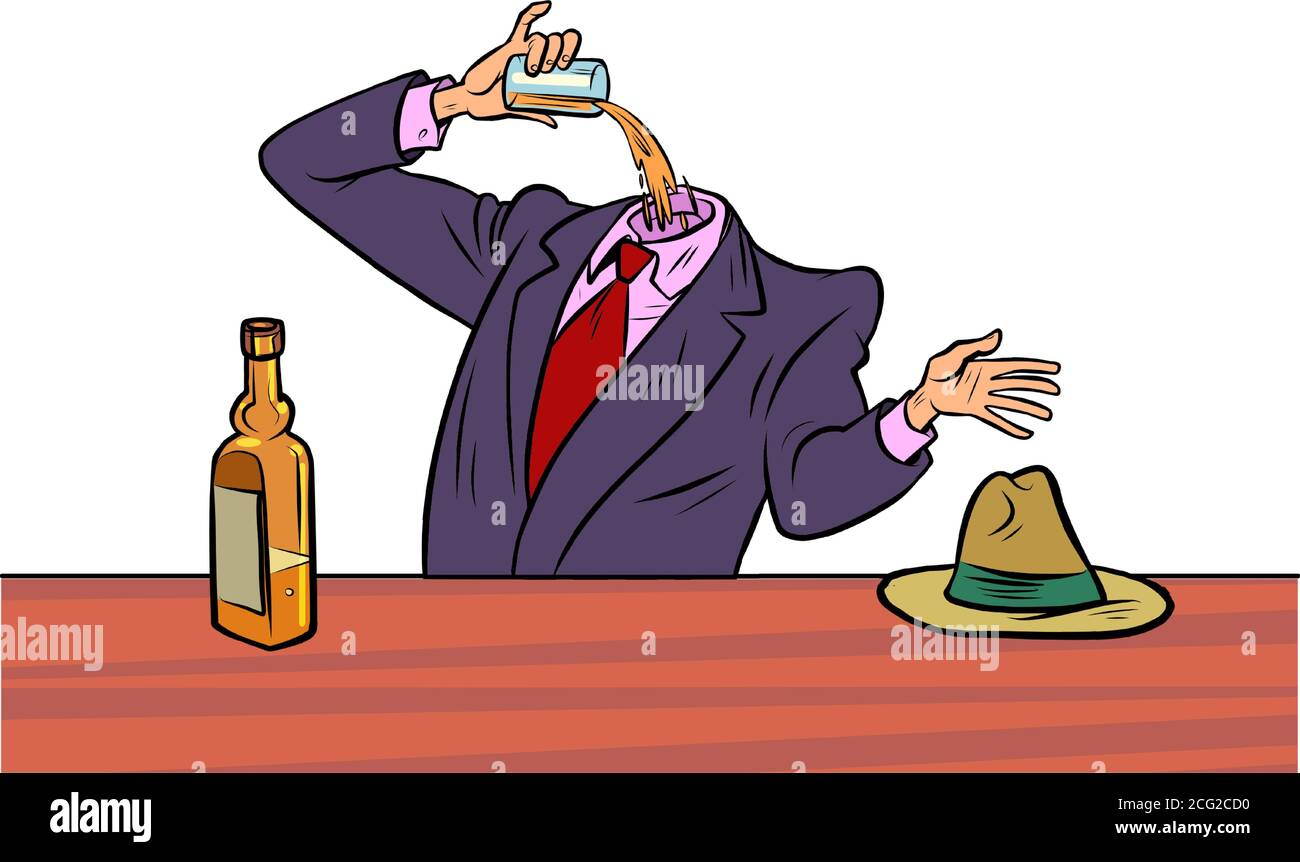Man drinking in a pub Stock Vector Images - Alamy