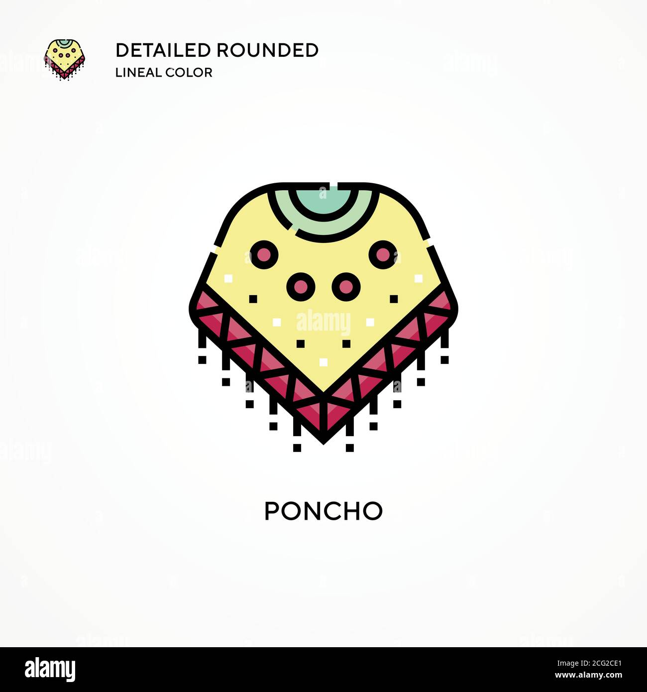 Poncho vector icon. Modern vector illustration concepts. Easy to edit ...