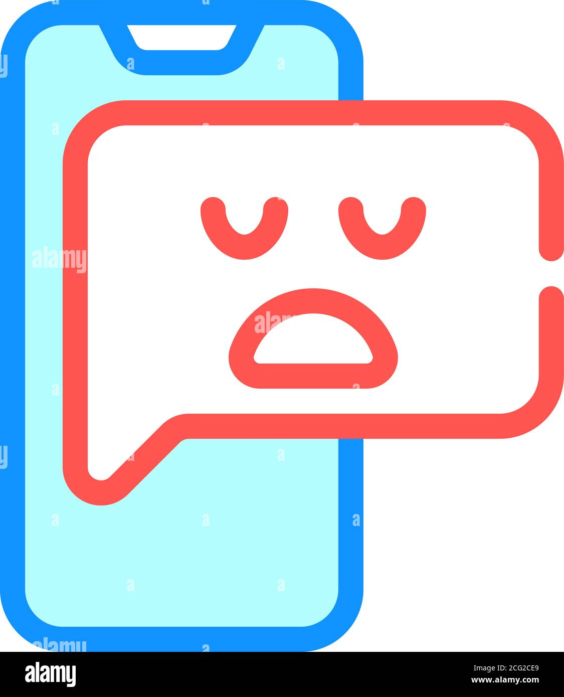 negative review color icon vector isolated illustration Stock Vector ...