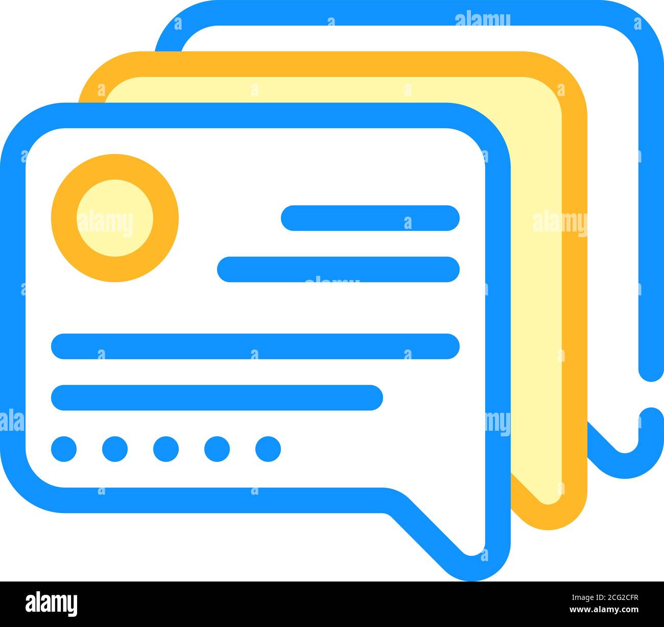 review quote frame color icon vector illustration Stock Vector Image ...