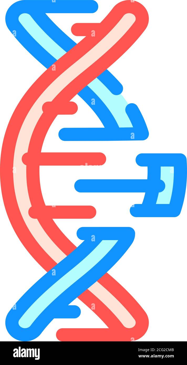 dna code color icon vector isolated illustration Stock Vector Image ...
