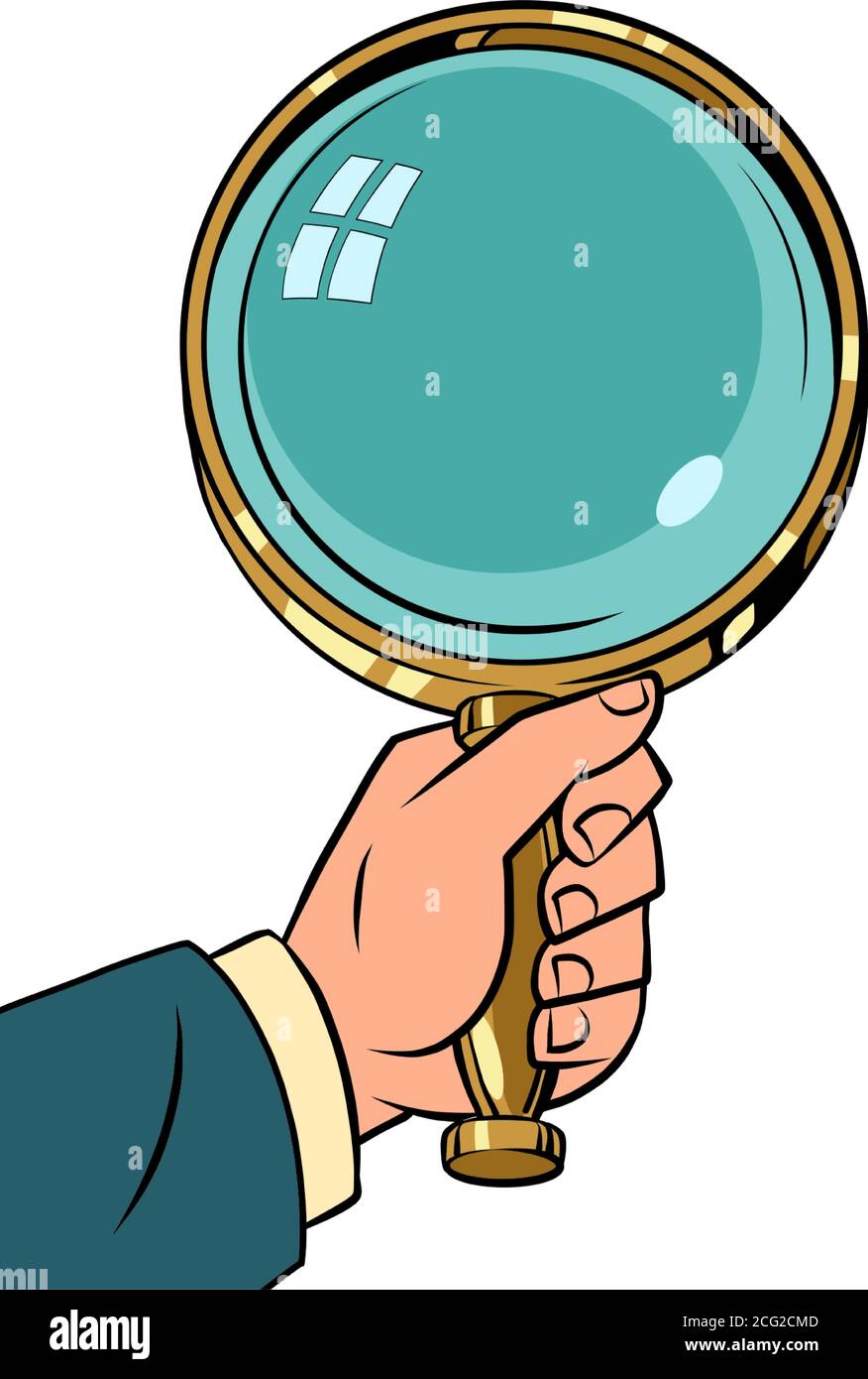 Magnifier magnifying glass symbol Stock Vector Images - Alamy