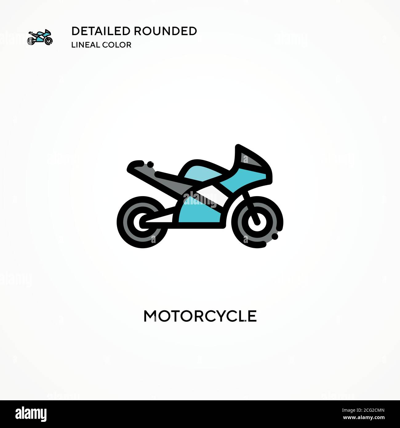 Motorcycle vector icon. Modern vector illustration concepts. Easy to ...
