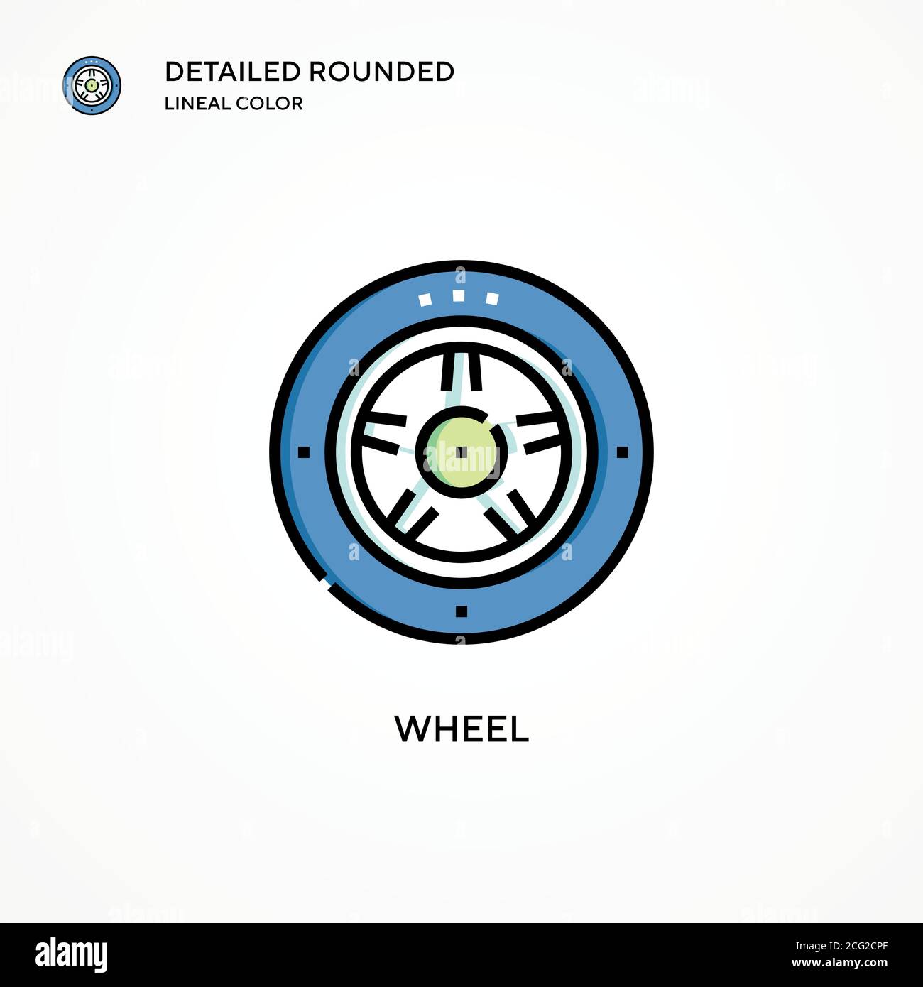 Wheel vector icon. Modern vector illustration concepts. Easy to edit ...
