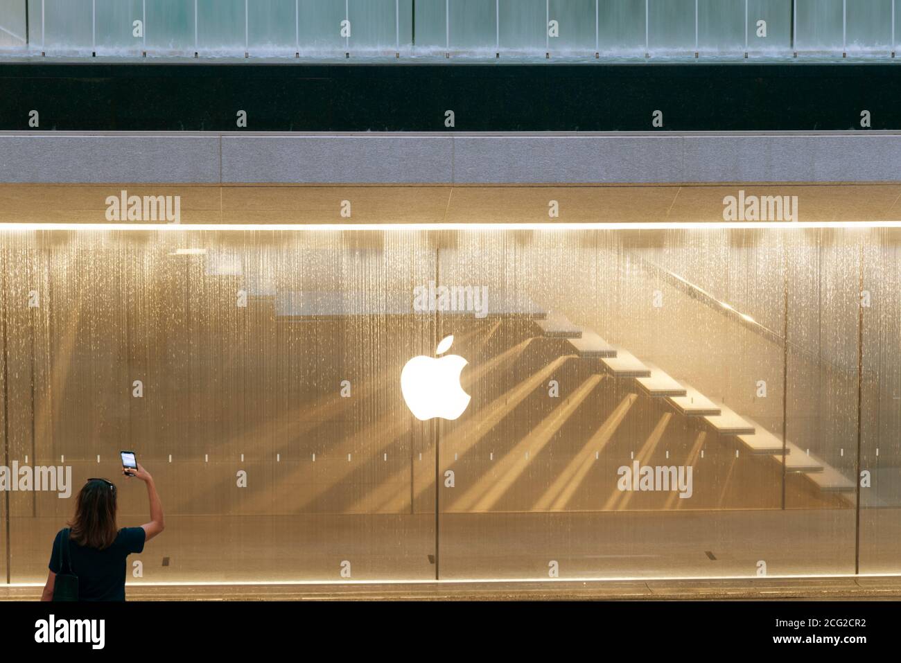 Italy, Lombardy, Milan, Piazza Liberty Square, Apple Store Designed by ...