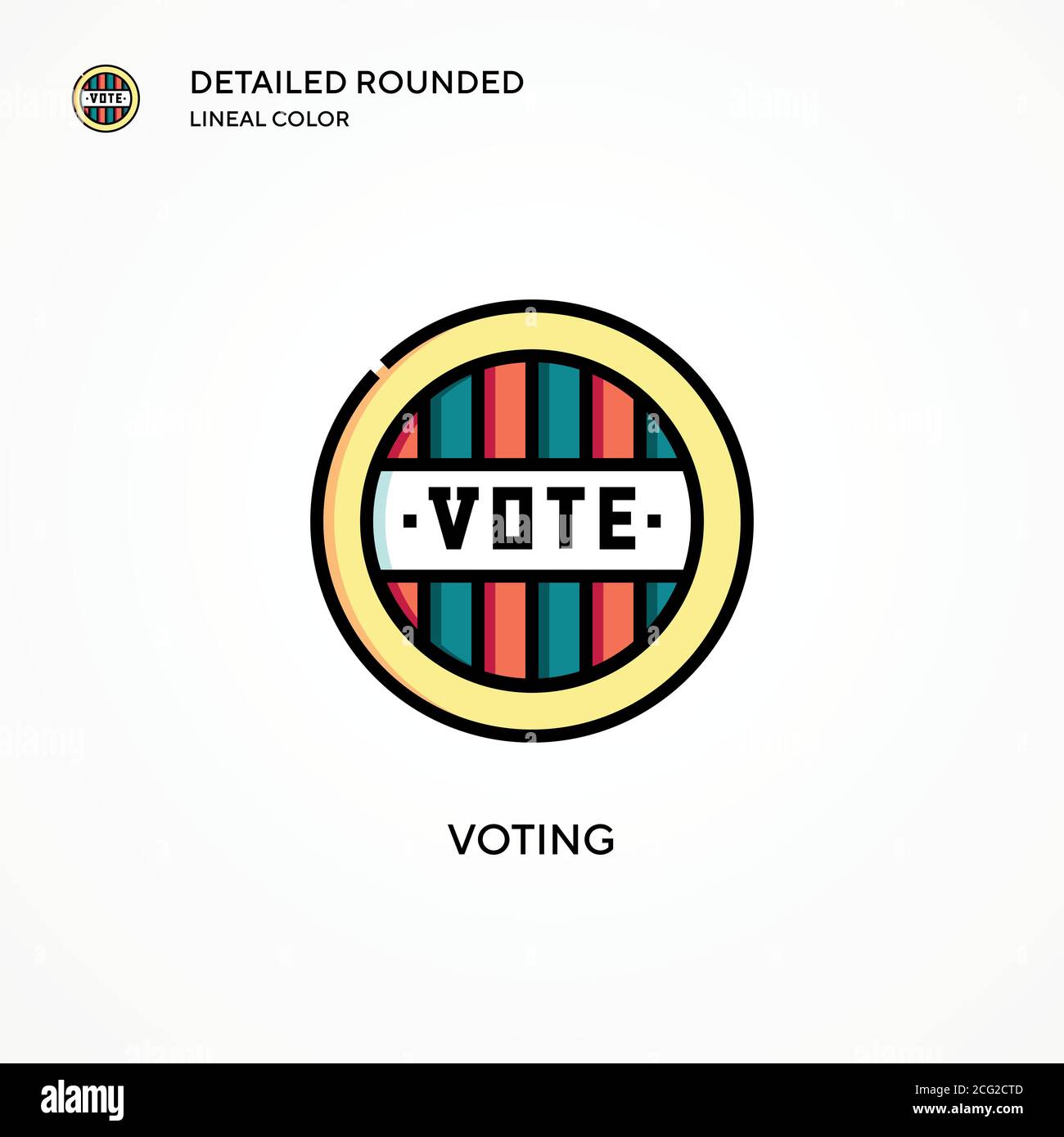 Voting vector icon. Modern vector illustration concepts. Easy to edit ...