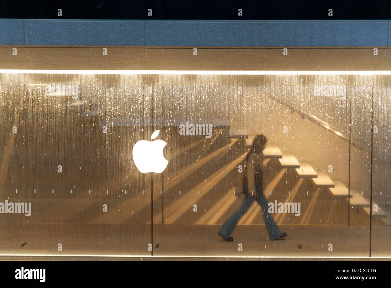 Italy, Lombardy, Milan, Piazza Liberty Square, Apple Store Designed by ...