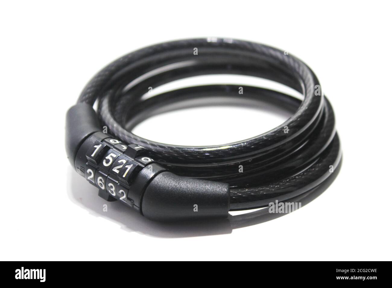 A picture of bicycle tire lock with white background Stock Photo - Alamy