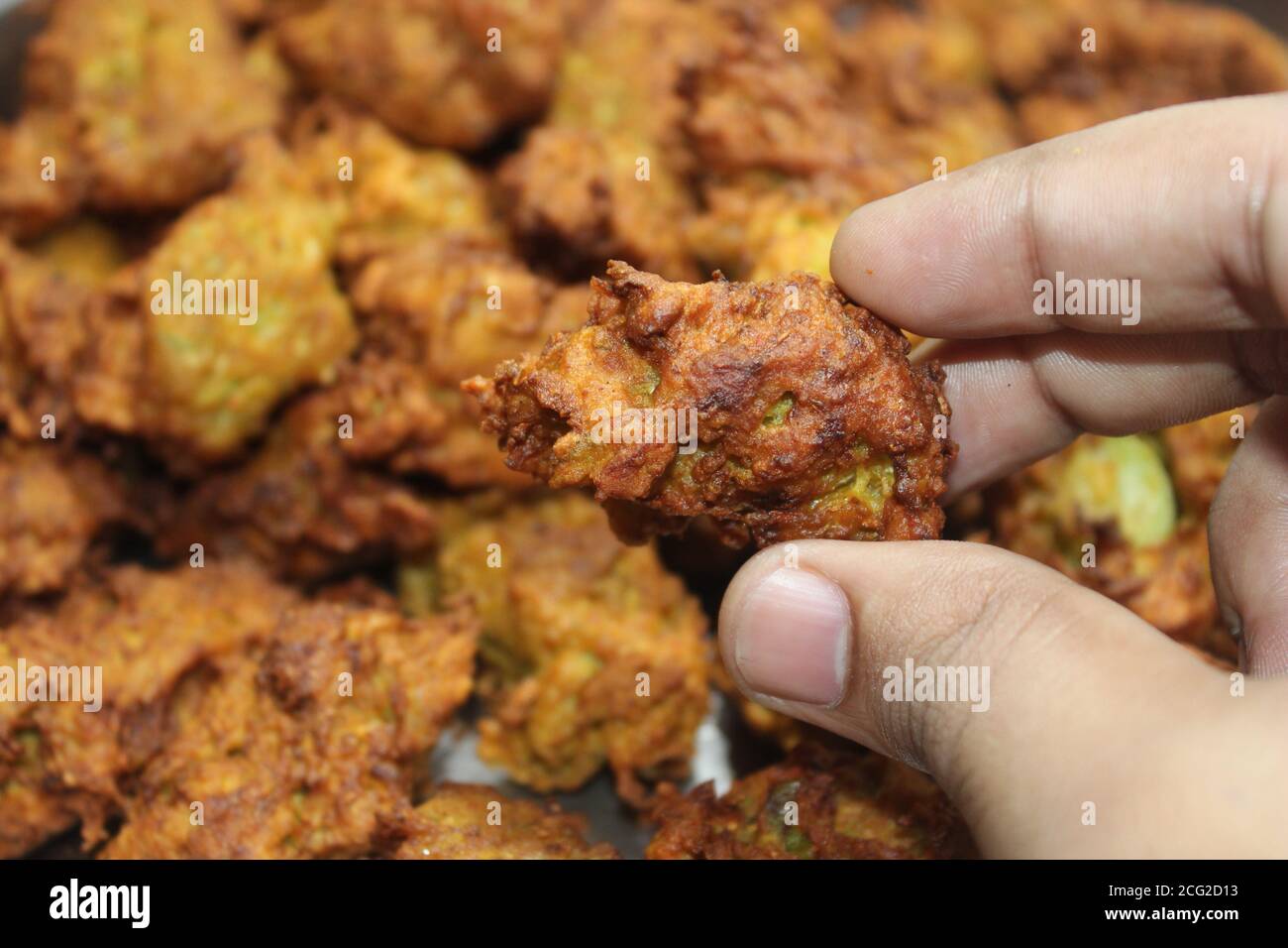 Pakora or pakoda a traditional and popular Indian vegetarian snack ...