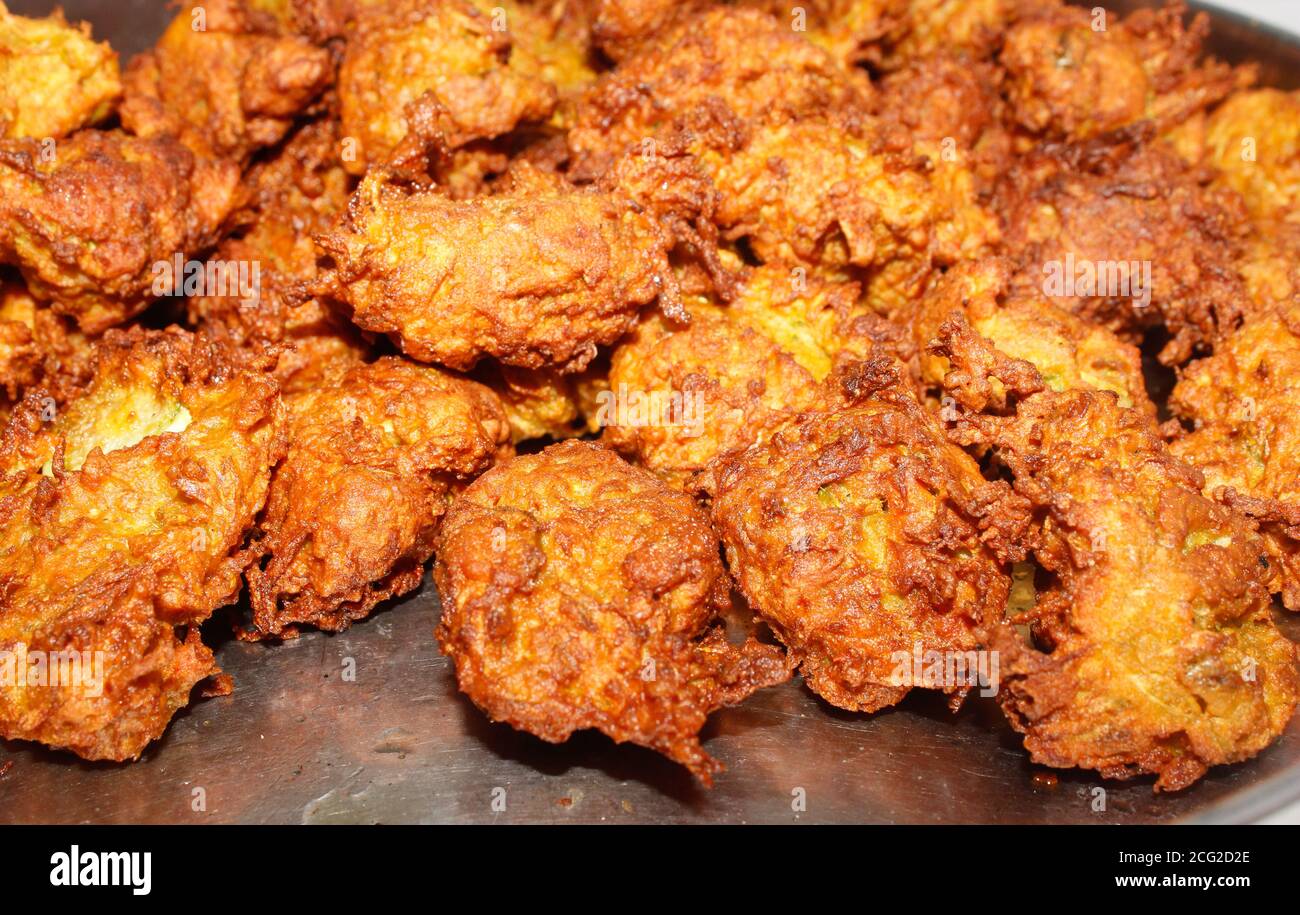 Pakora or pakoda a traditional and popular Indian vegetarian snack ...