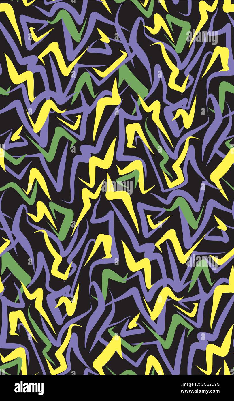 Abstract background seamless pattern , vector illustration . Free hand ...