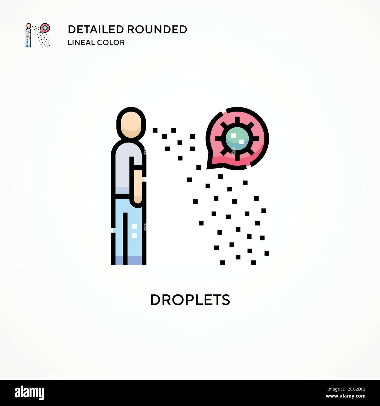 Droplets vector icon. Modern vector illustration concepts. Easy to edit ...