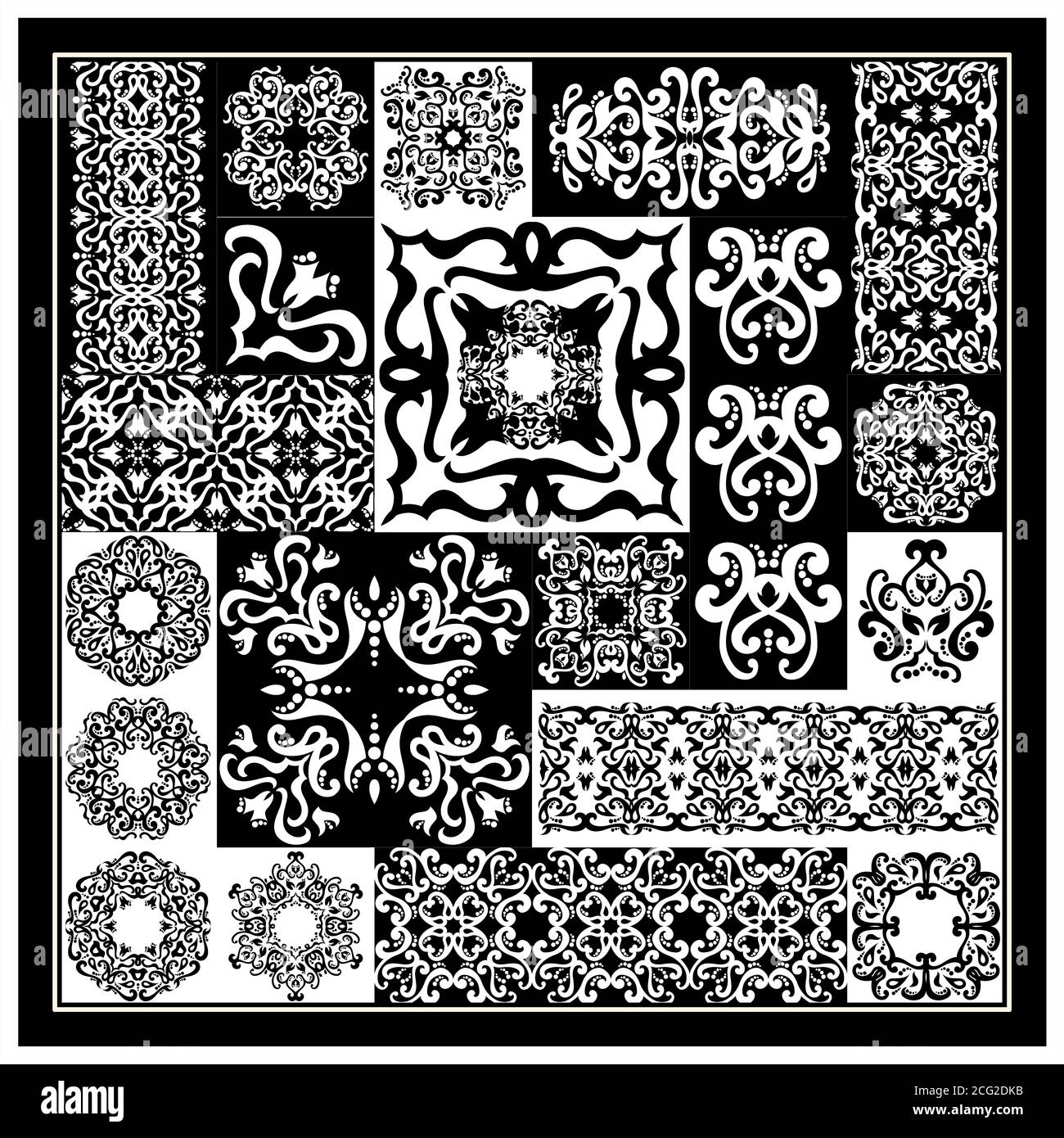 Black and white scarf hi-res stock photography and images - Alamy