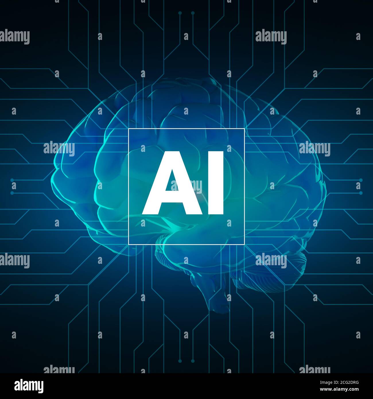 Electronic brain hi-res stock photography and images - Alamy