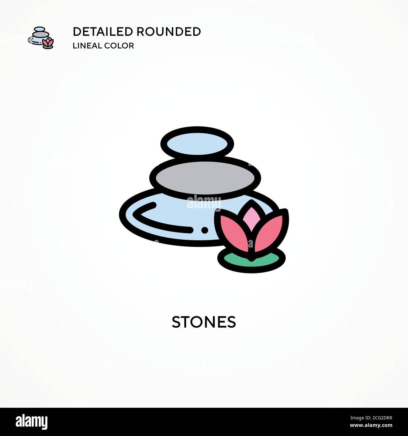 Stones vector icon. Modern vector illustration concepts. Easy to edit ...