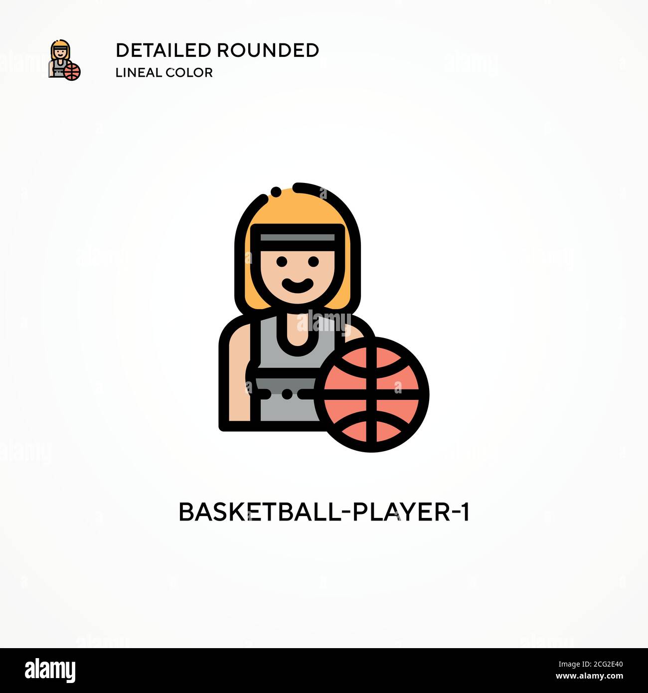 Basketball-player-1 vector icon. Modern vector illustration concepts ...