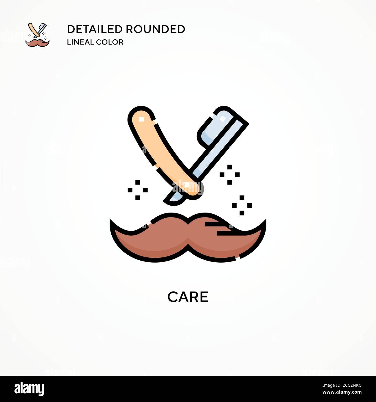 Care vector icon. Modern vector illustration concepts. Easy to edit and ...