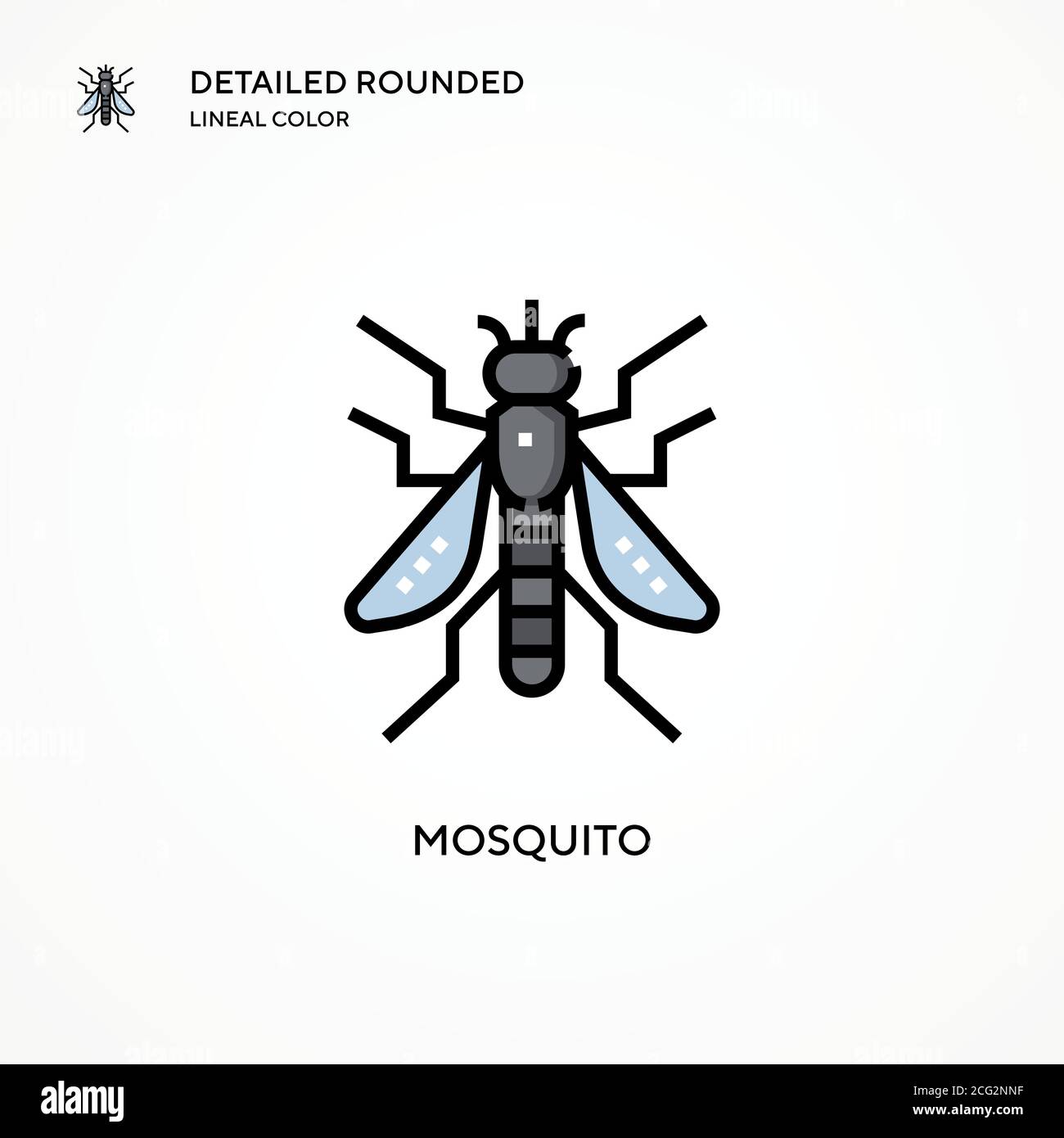 Mosquito vector icon. Modern vector illustration concepts. Easy to edit ...