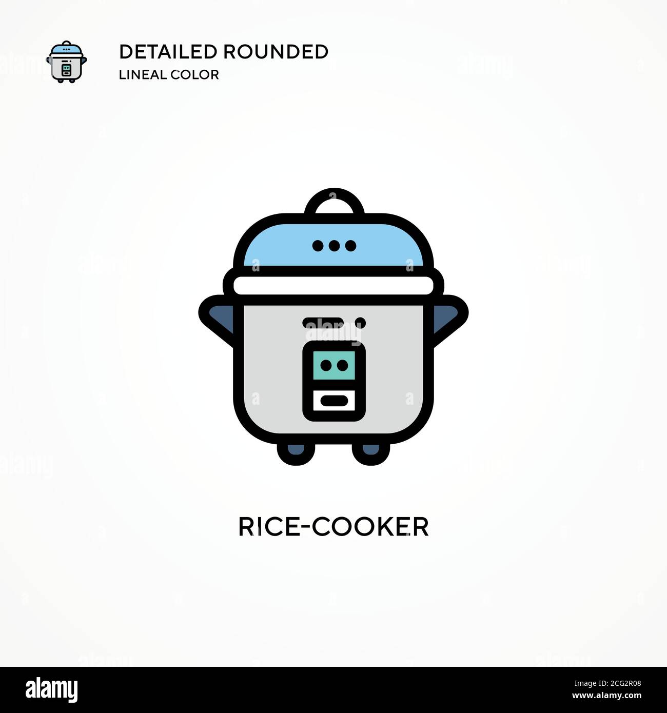 Rice-cooker vector icon. Modern vector illustration concepts. Easy to ...