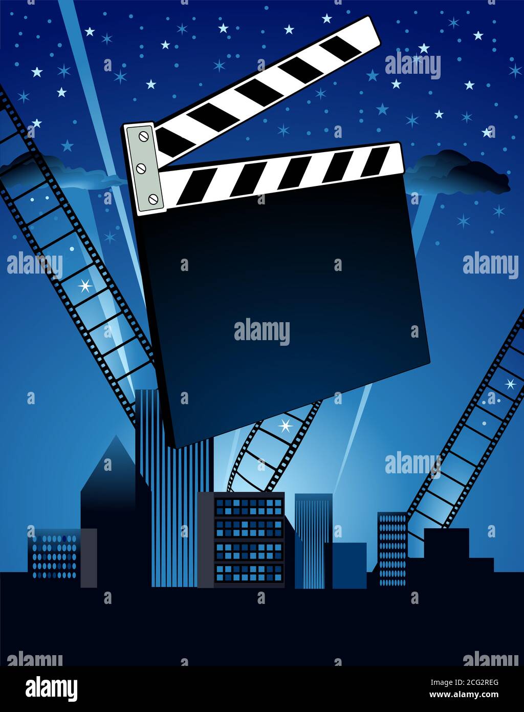 Cinema movie film festival, vector illustration Stock Vector Image ...