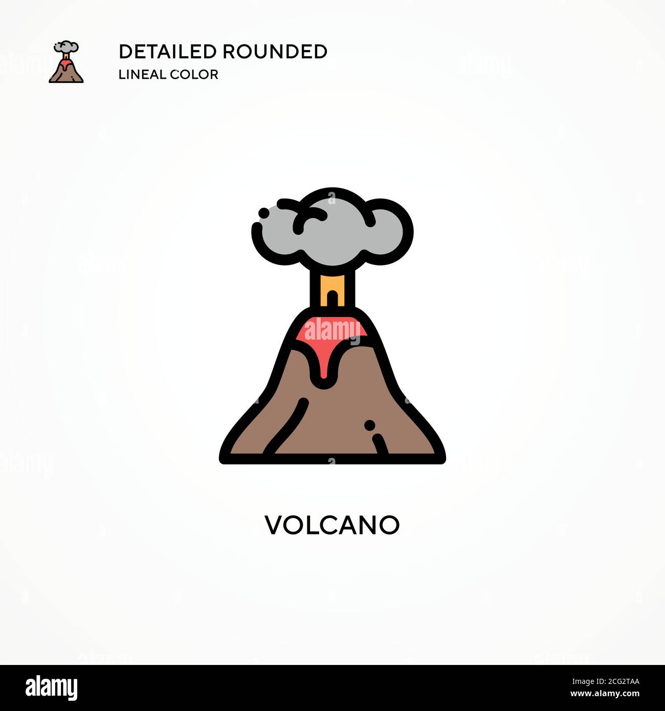 Volcano vector icon. Modern vector illustration concepts. Easy to edit ...
