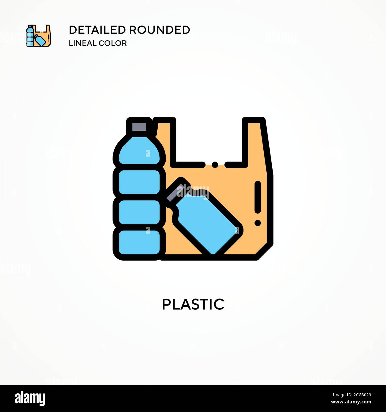 Plastic vector icon. Modern vector illustration concepts. Easy to edit ...