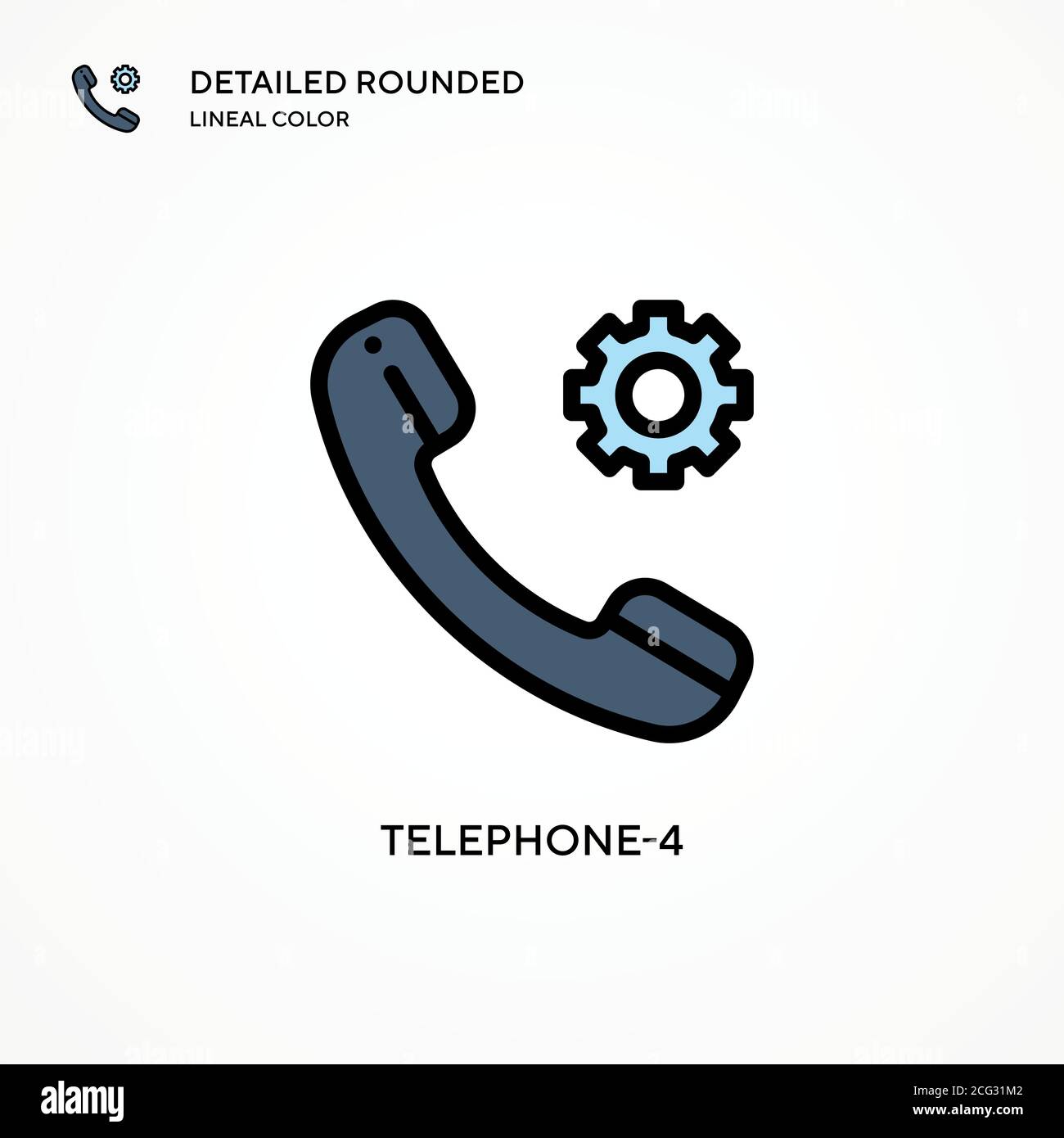 Telephone-4 vector icon. Modern vector illustration concepts. Easy to ...