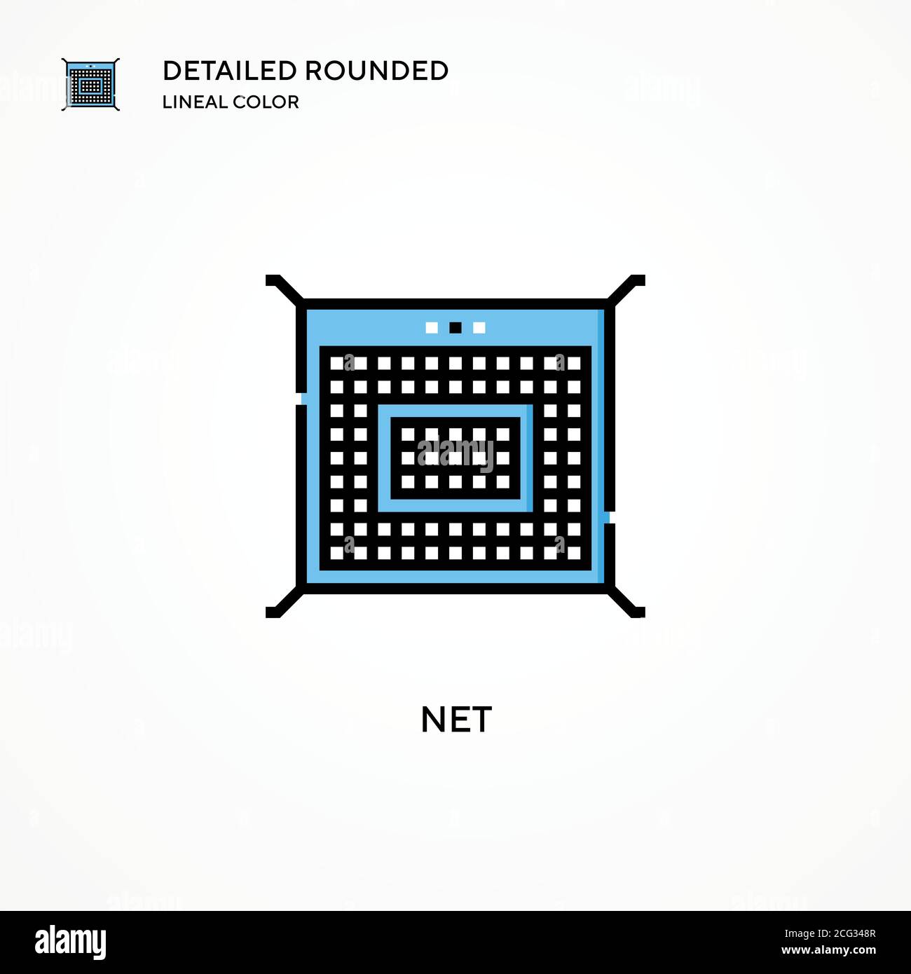 Net vector icon. Modern vector illustration concepts. Easy to edit and ...