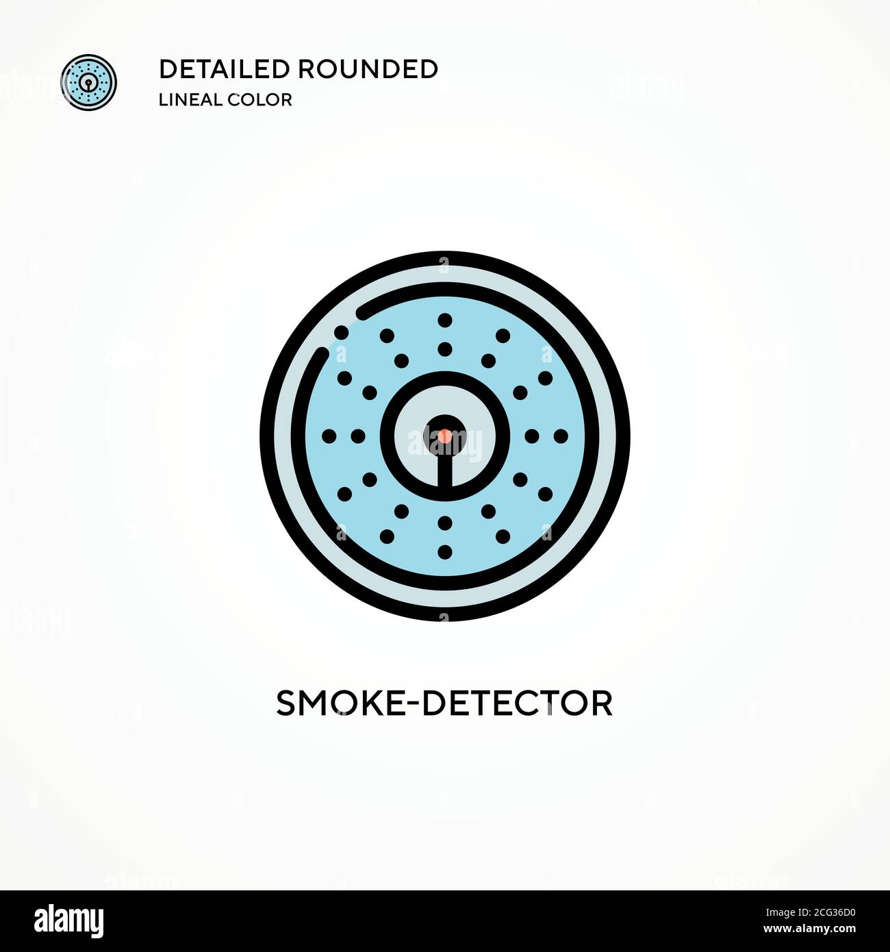 Smoke-detector vector icon. Modern vector illustration concepts. Easy ...