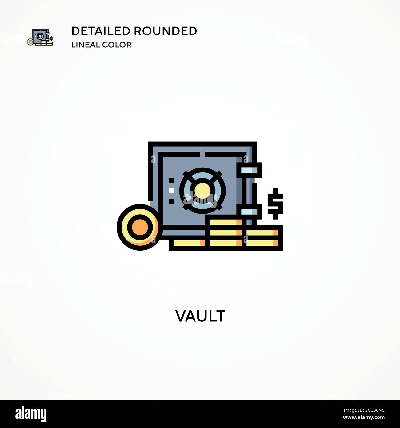 Vault door lock mechanism Stock Vector Images - Alamy