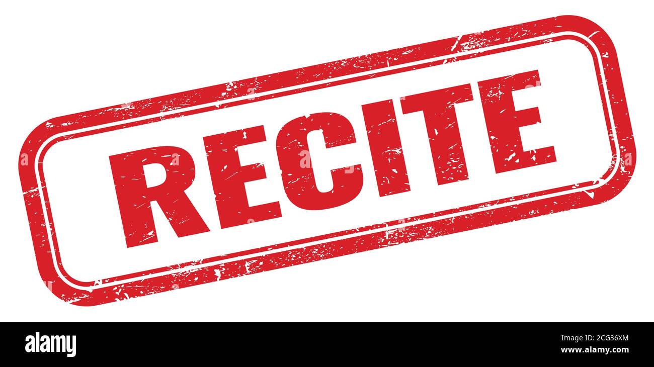 Recite stamp Cut Out Stock Images & Pictures - Alamy