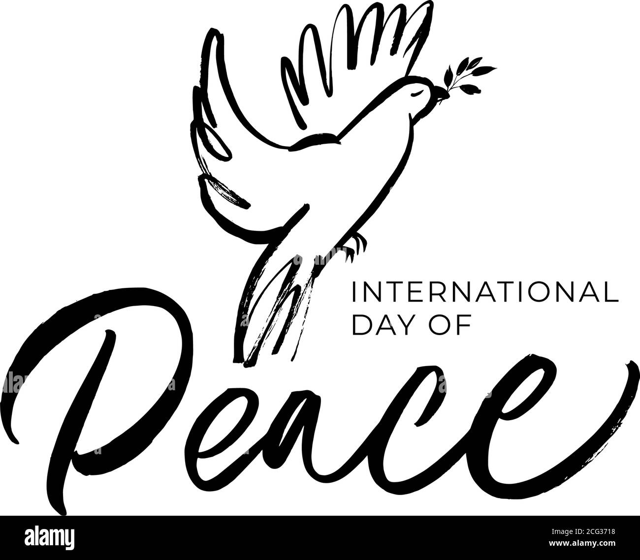 International day of peace logo hi-res stock photography and images - Alamy