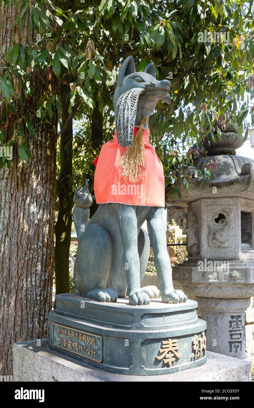 Kitsune, Shinto Fox at Fushimi Inari-taisha (伏見稲荷大社) shrine, near Kyoto ...
