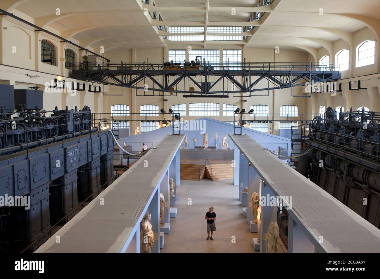 ROME - Roman art in the former electricity factory Montemartini Stock ...