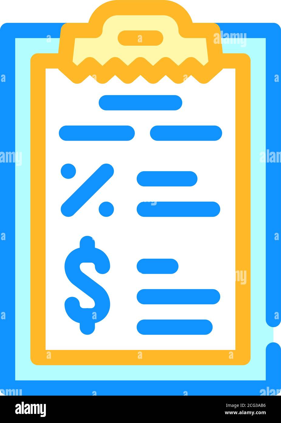 report revenue and percentage color icon vector illustration Stock ...