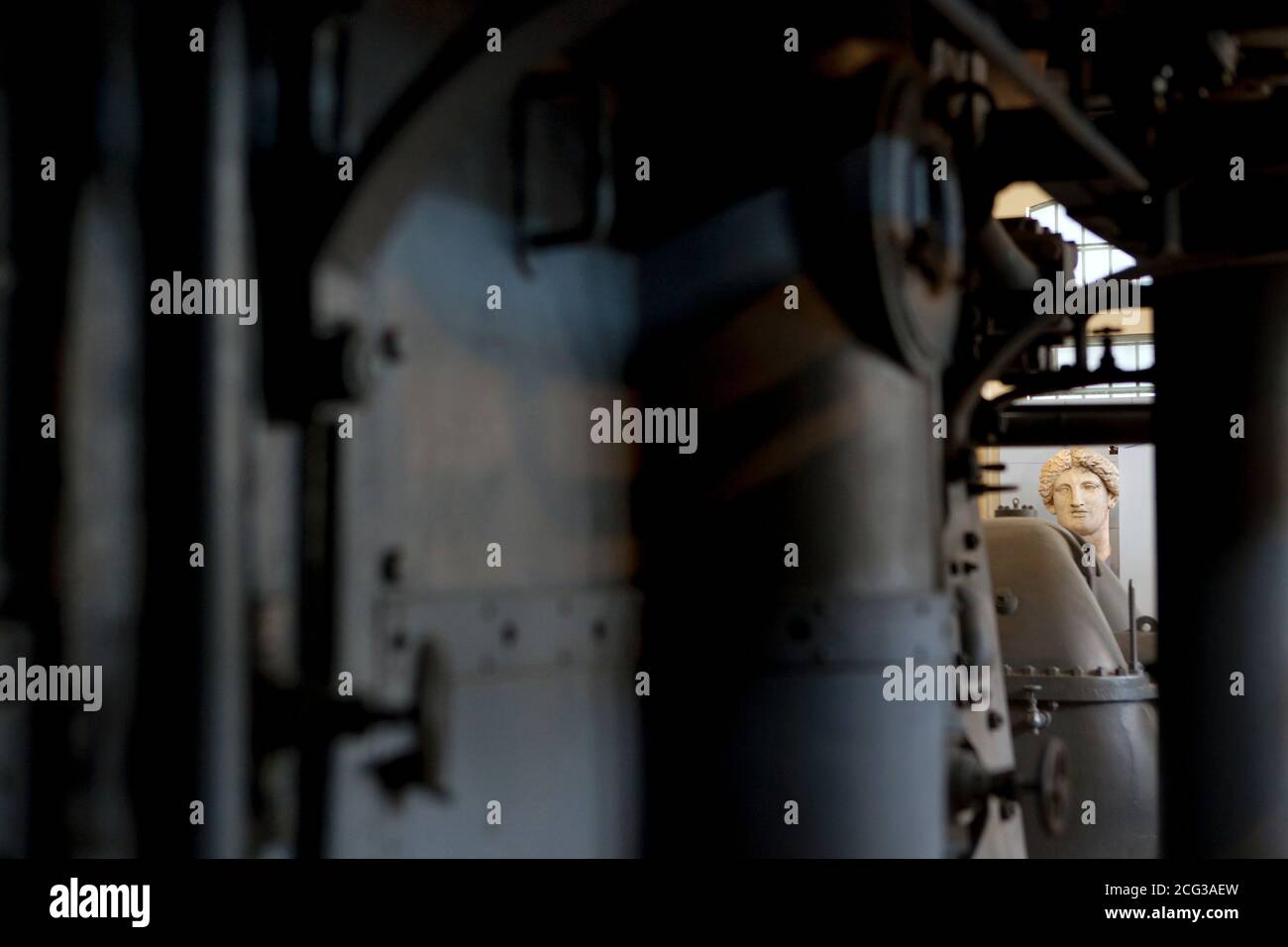 ROME - Roman art in the former electricity factory Montemartini Stock ...