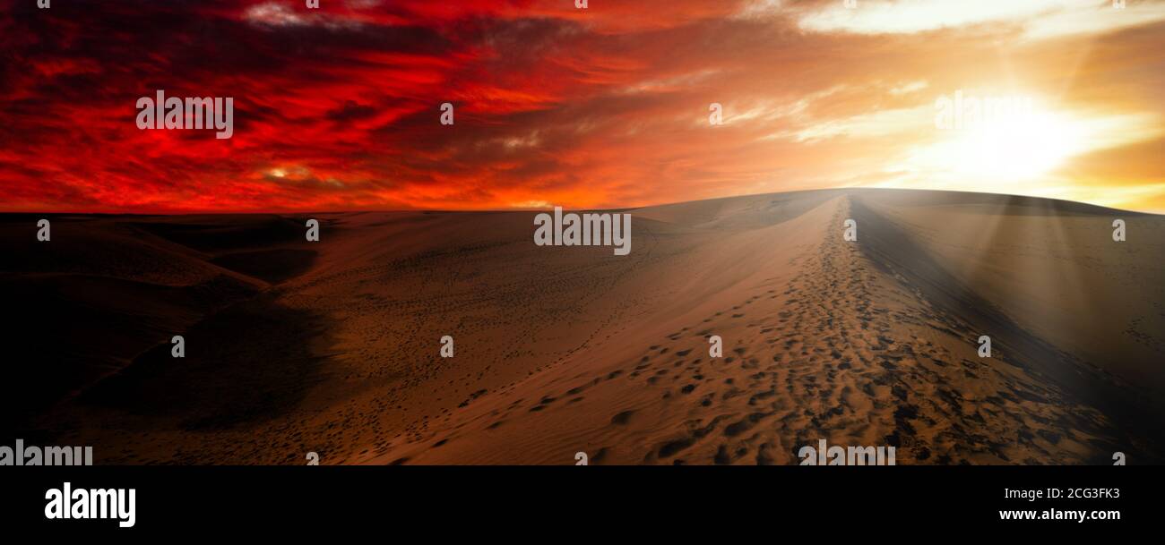 Barchan dunes sahara hi-res stock photography and images - Alamy
